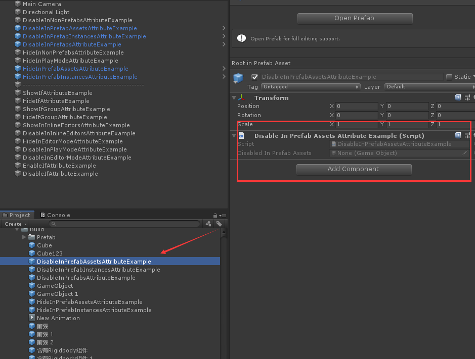 Odin Inspector 系列教程 Disableinprefabassetsattribute 个人技术笔记