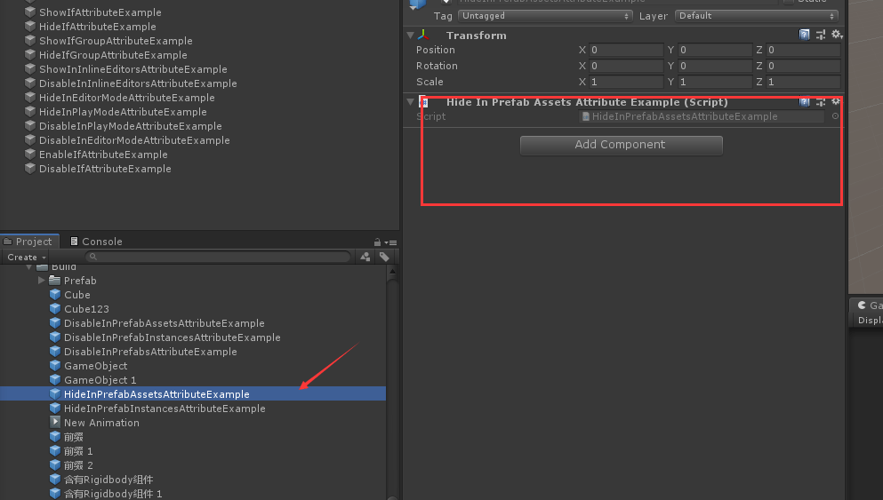 Odin Inspector 系列教程 Hideinprefabassetsattribute 个人技术笔记